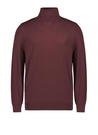 Olymp Herren Pullover rot unifarben
