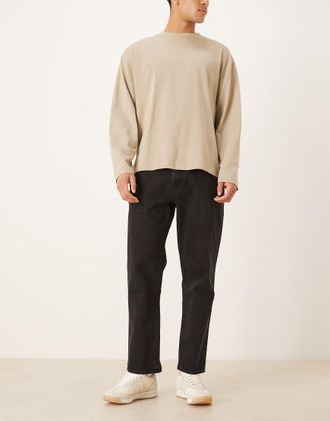 Abercrombie & Fitch Athletic - Jean ample stretch - Noir