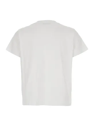 Givenchy Womens White T-Shirt With Logo Cotton T-Shirts & Jerseys