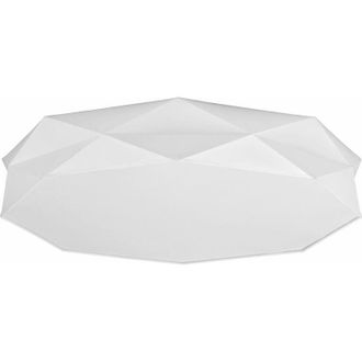 Licht-Erlebnisse Licht-erlebnisse - Stoff Deckenleuchte Wei&szlig; eckig Esszimmer Wohnzimmer Lampe