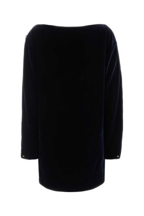 Versace Velvet Dress - Navy