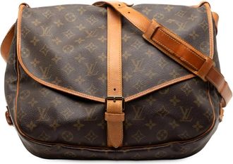 Louis Vuitton Hobo Bags - Monogram Saumur 35 - Gr. unisize - in Braun - f&uuml;r Damen