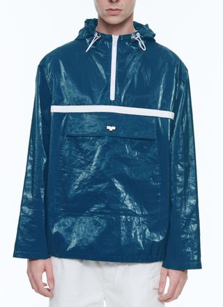 Fursac Vareuse en toile de lin enduite - Taille XL - Homme