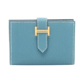 Herm&egrave;s Pre-owned Card Case - Femme - Pre-owned - Bleu - Taille: ONE Size