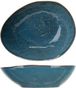 Cosy & Trendy Aicha Suppenteller, oval, Blau, 20 x 16,5 x 5,5 cm, 6 Stück