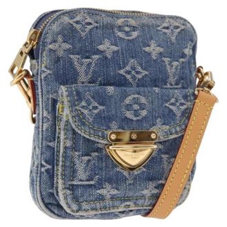 Louis Vuitton Pre-owned Vintage Monogram Denim Schultertasche - - Pre-owned - Damen - Blau - ONE SIZE