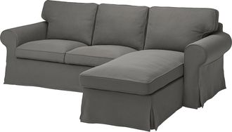 IKEA EKTORP Bezug für 3er-Sofa mit Récamiere