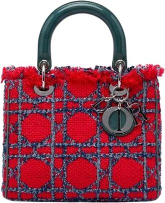 Dior Sac &agrave; main Lady Pre-owned - Femme - Pre-owned - Rouge - Taille: ONE Size