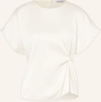 Mrs & Hugs Mrs & Hugs Blusenshirt Aus Satin weiss