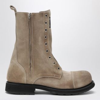Balenciaga Stiefel aus sandfarbenem Wildleder