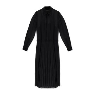 Ami Kleid mit plissiertem Abschluss - - Dresses - Damen - Schwarzk - XS