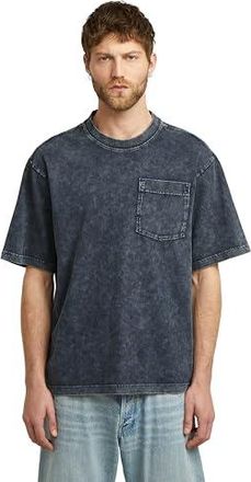 G-Star Washed Pocket R T T-Shirt, Bleu (Salute Smokey GD D26825-c756-h592), XL Hommes