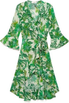 Maliparmi Maliparmi, Femme, Robes, Vert, Taille: 44 FR Botanical Jungle Dress