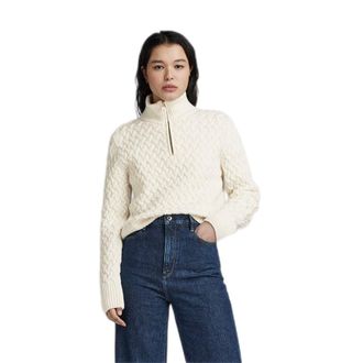 G-Star G-Star RAW Damen Chunky Knitted Skipper Pullover, Beige (Eggnog D23922-D170-G076), L