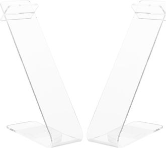 BESPORTBLE 2 Stück Acryl Schuh Display Ständer für Retail Shop Schuhregal Transparenter Schuhhalter für Sportschuhe Sandalen Flache und Hohe Schuhe Leicht Stabil