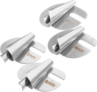 DOITOOL 4 St&uuml;ck Teiliges Metall N&auml;hmaschinen Binder Spiral Rollsaum Zubeh&ouml;r f&uuml;r Leichte Stoffe f&uuml;r Industrielle N&auml;hmaschinen Verhindert Kleben Ersatzteil f&uuml;r 