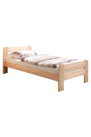 MID.YOU Mid.you Bett Ticaa 855862 Bert, Kiefer, Holz, Kiefer, massiv, 90x200 cm, in verschiedenen Gr&ouml;&szlig;en erh&auml;ltlich, nur f&uuml;r Rollroste geeignet, Schlafzimmer,