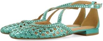 Gioseppo Femme Bailarinas Piel Con Trenzados Para Mujer Leskovic Ballerines, Bleu Aqua, 41 EU