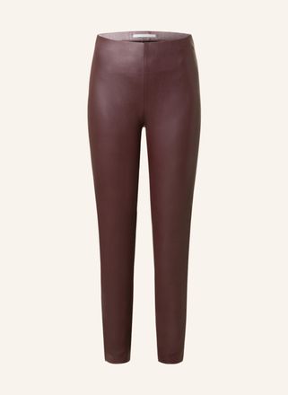 Raffaello Rossi Raffaello Rossi Leggings Resa In Lederoptik rot