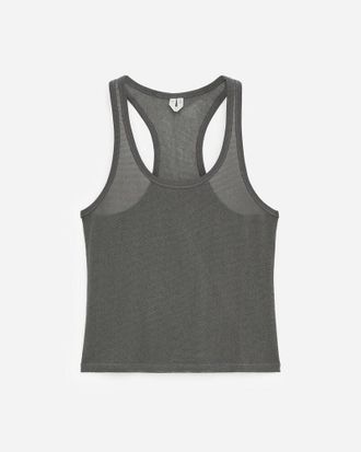 Arket Tanktop Aus Mesh -Grau