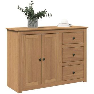 vidaXL Vidaxl - Buffet avec tiroirs Panama 112x40x80 cm bois massif de pin