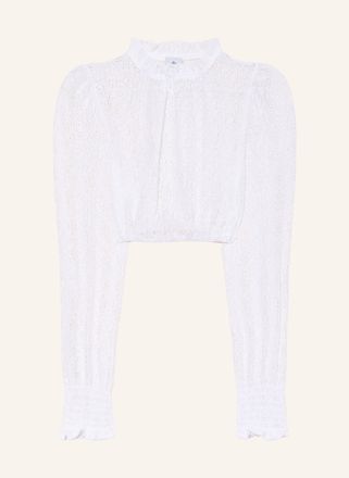 Hammerschmid Hammerschmid Dirndlbluse Celina Aus Spitze weiss