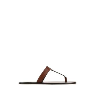 Saint Laurent Cassandra Zehentrenner-Sandalen - - Shoes - Damen - Braun - 37 1/2 EU
