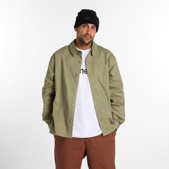 New Balance Homme Numeric Button Up Shirt en Vert, Coton, Taille 2XL