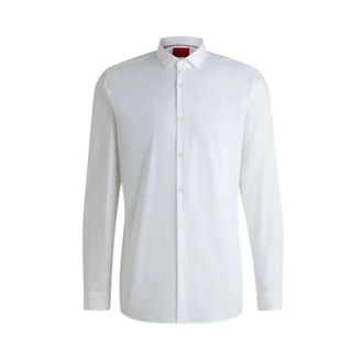 HUGO BOSS Kenno Langarmhemd - - Shirts - Herren - Wei&szlig; - 2XL