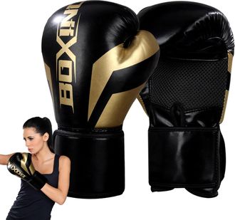 Generic Aufnahmehandschuhe - Professionelle Boxhandschuhe f&uuml;r Damen und Herren | Echte Boxhandschuhe, bel&uuml;ftete Handfl&auml;che, verstellbare Riemen, schwere Schl&auml;
