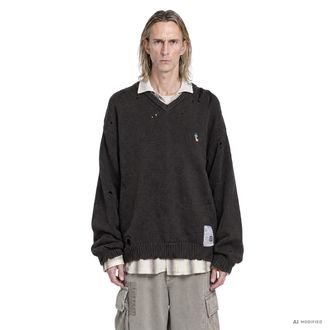 Miharayasuhiro Triple Layered Collared Sweater