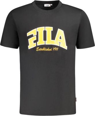 Fila Lanaken Regular Graphic Tee - - Tops - Herren - Schwarzk - S