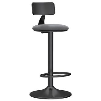 Generic Barhocker in Tresenh&ouml;he, h&ouml;henverstellbare Barst&uuml;hle mit R&uuml;cken- und Fu&szlig;st&uuml;tze f&uuml;r Kosmetikstudio, B&uuml;ro, Zuhause, K&uuml;che, drehbarer hoher Hocker, Esszi