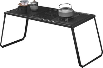 Generico Campingtisch, klappbar, tragbar, aus Metall, klein, f&uuml;r Grill, Mahlzeiten, Partys, Picknick, Wandern, Klettern, Bergsteigen und