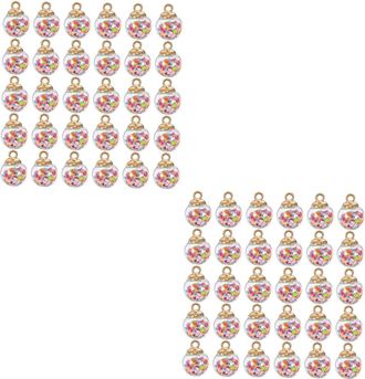 Cabilock 60 STK Mini-Paillettenball Weihnachtsschmuck Christbaum anhänger Mini- Christbaumschmuck dekorative Minikugeln kreative Minibälle Handbuch Zubehör Bli