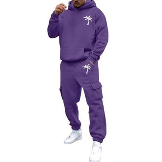 Generic Surv&ecirc;tement Homme Ensemble 2 Pi&egrave;ces Sweats &Agrave; Capuche et Pantalon de Sport Manches Longues Sportswear Survetement Hiver Casual Elegante Streetwear Tenu