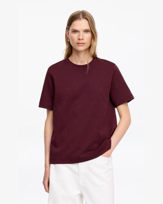 Arket Formbest&auml;ndiges Signature-T-Shirt -Rot