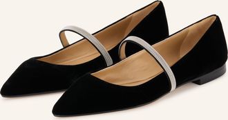 Prosperine Prosperine Mary-Jane-Ballerinas Mit Schmucksteinen schwarz