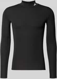 adidas Sport-Langarmshirt mit Mock-Neck