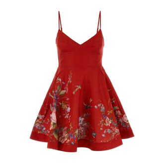 Zimmermann Patience Mini Dress - - Dresses - Damen - Rot - 2XS
