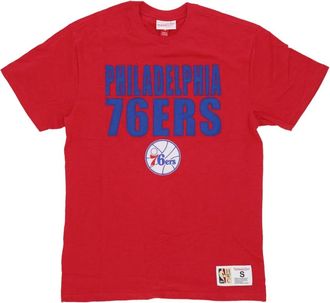 Mitchell & Ness Philadelphia 76ers NBA Tee - - Tops - Herren - Rot - S