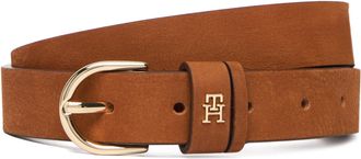 Tommy Hilfiger Damengürtel Tommy Hilfiger Essential Effortless 2.5 Nubuck AW0AW17762 Braun