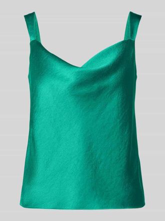Marc Cain Blusentop aus Satin mit Wasserfall-Ausschnitt