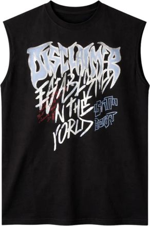 Disclaimer Homme, Tops, Noir, Taille: S T-Shirt Senza Maniche 26Eds55444