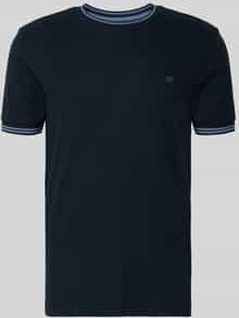 Christian Berg T-Shirt mit Strukturmuster und Rundhalsausschnitt