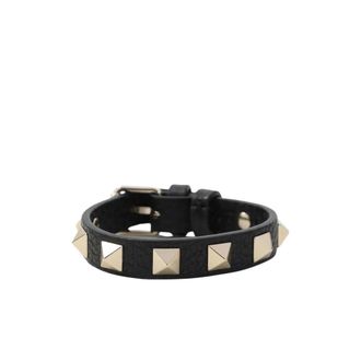 Valentino Garavani Lederarmband - - Accessories - Damen - Schwarzk - ONE SIZE