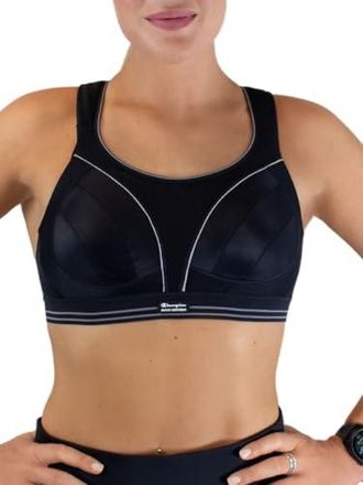 Champion Shock Absorber S5044-Ultimate Run Bra Soutien-Gorge de Sport, Opaque, Noir, 100C Femme