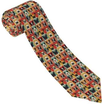 Generic Cravate Adorable Imprim&eacute; Color&eacute; De Chien De Berger Fran&ccedil;ais Tendance Men Tie Formelle Cravate Pour Hommes Pour Affaires Mariage &Eacute;v&eacute;nements