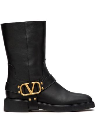 Valentino Garavani bottines VLogo The Bold Edition 30 mm - Noir