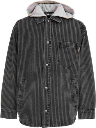 Roberto Cavalli Logo Bomberjacke - - Jackets - Herren - Grau - S